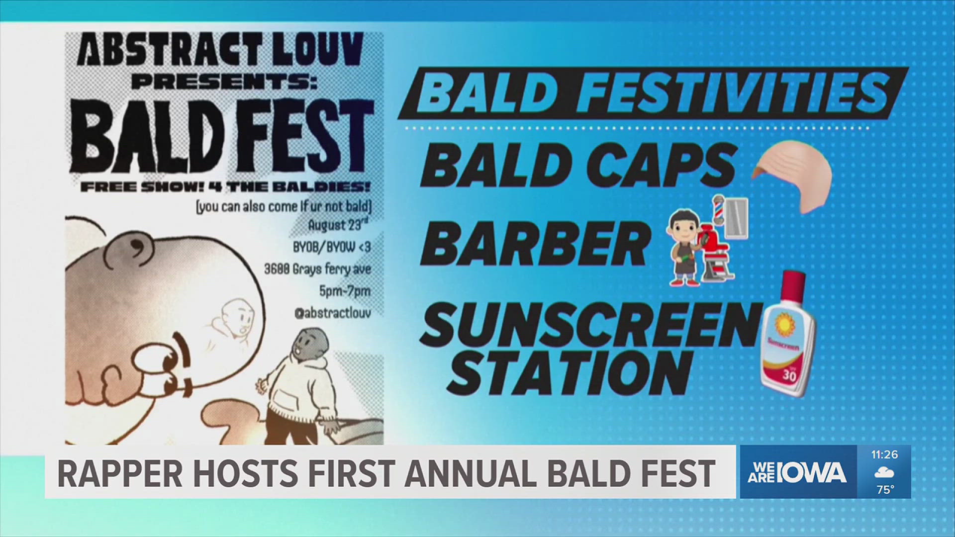 Rapper hosting first annual Bald Fest in Philadelphia