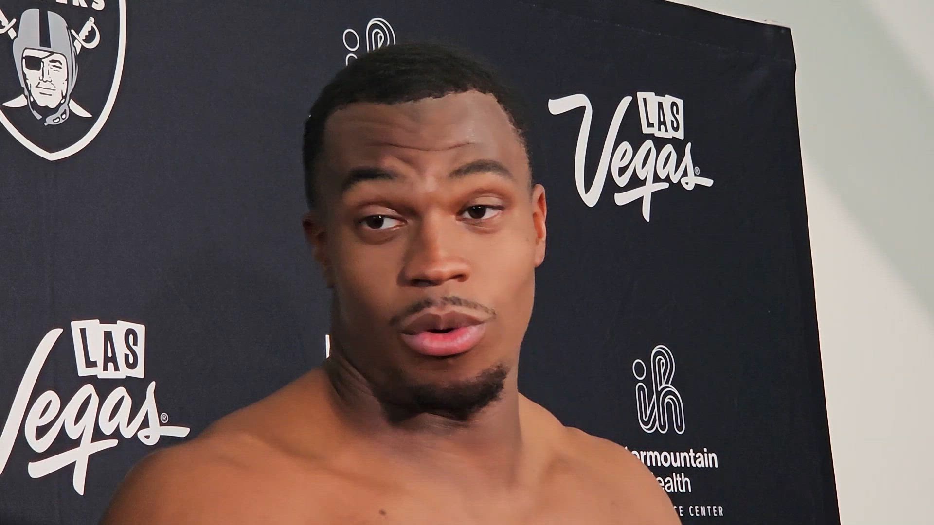 Las Vegas Raiders DE Tyree Wilson on DE Maxx Crosby