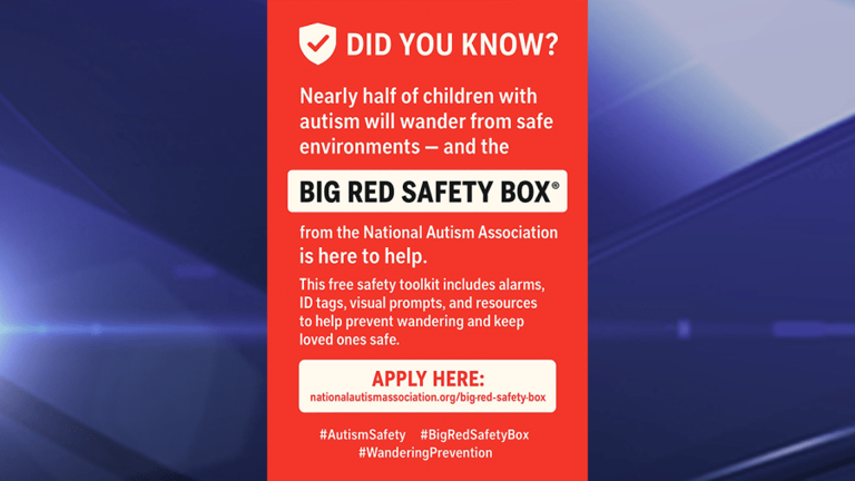 Safety boxes provided for families of kids with ASD
