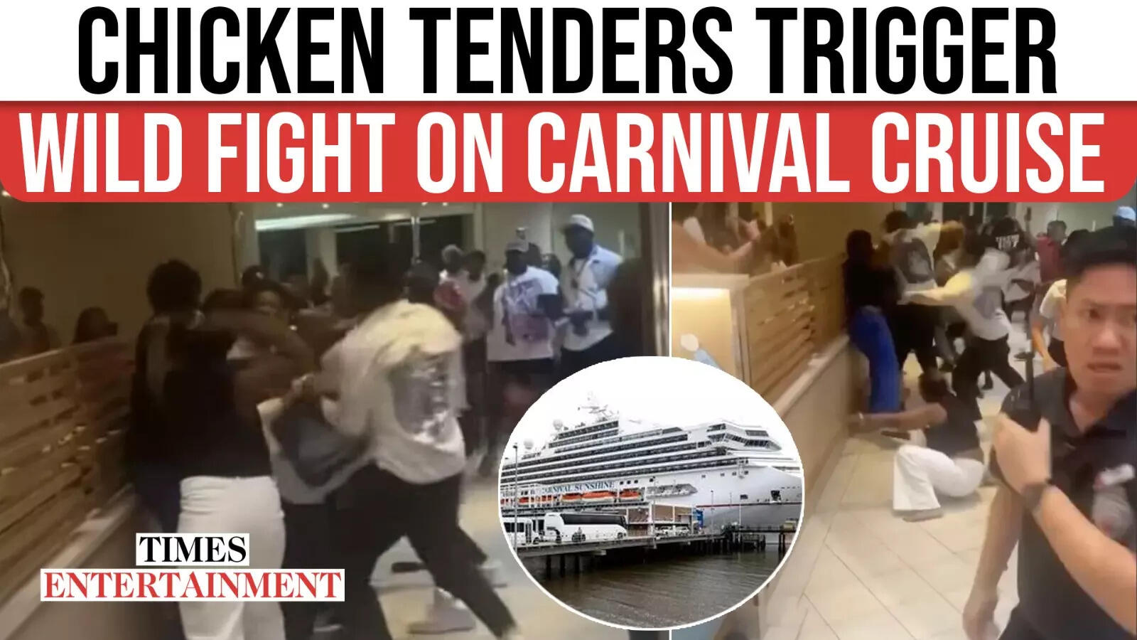 Wild Cruise Ship Fight Caught on Camera: Allegedly Sparked by Chicken ...