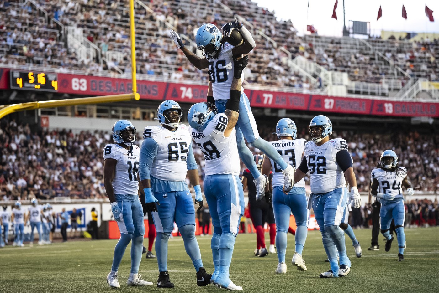 Head injury sidelines receiver Coxie for Argos home game versus B.C. Lions