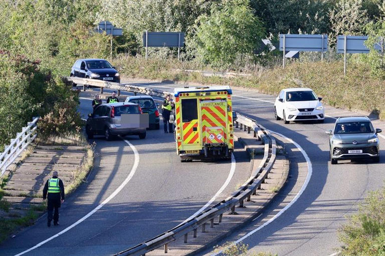Gateshead A189 crash before Redheugh Bridge sees one person taken to ...