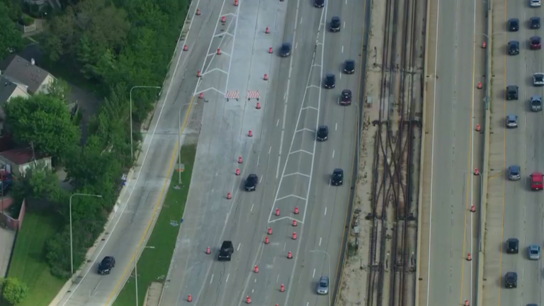 Outbound lanes of Kennedy Expressway to reopen northwest of Pulaski Road