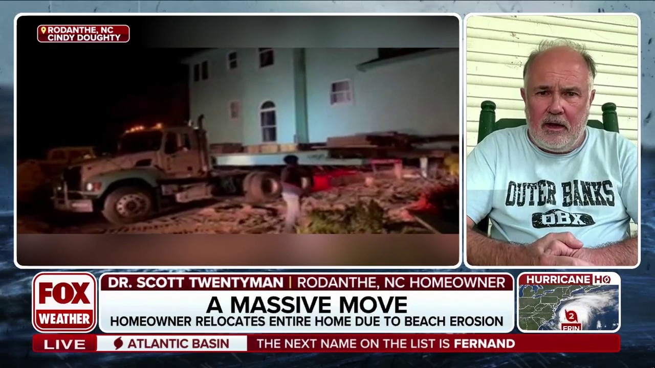 North Carolina homeowner moves entire home due to beach erosion