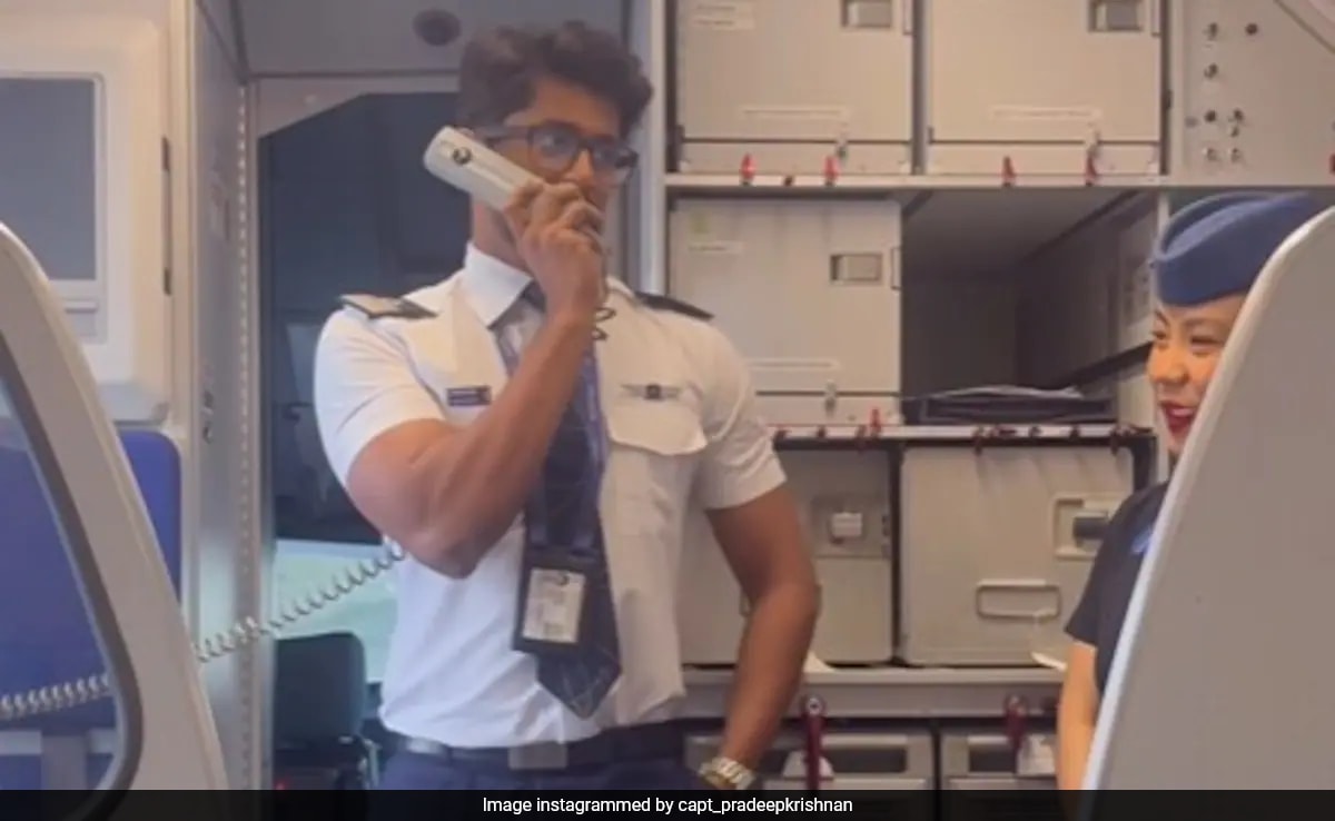 Tamil Pilot's Endearing Announcement On IndiGo Flight Wins Hearts: "Mera Hindi Sundar Hai"