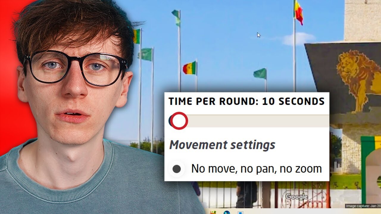 I played Geoguessr's HARDEST Gamemode (No moving, 10 secs per round)