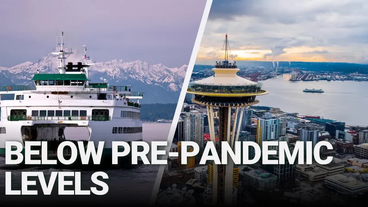 Ferry ridership remains well below pre-pandemic levels