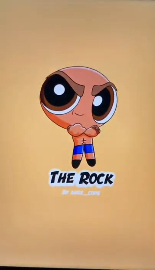 Drawing The Rock as a Powerpuff Character – This Got Weird