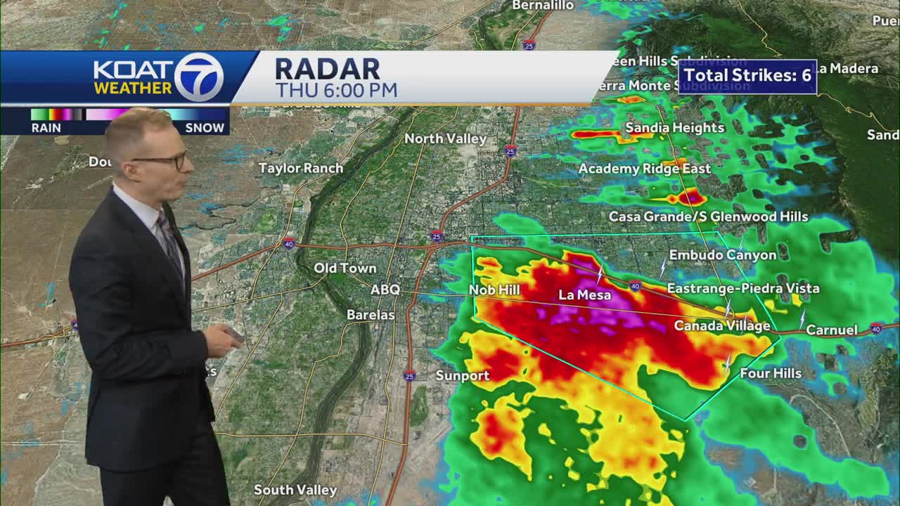 Flash flood warning for parts of Albuquerque