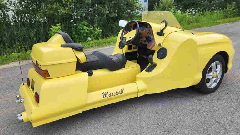 Tilpasset bil med halvdelen Hyundai og halvdelen Honda sat til salg