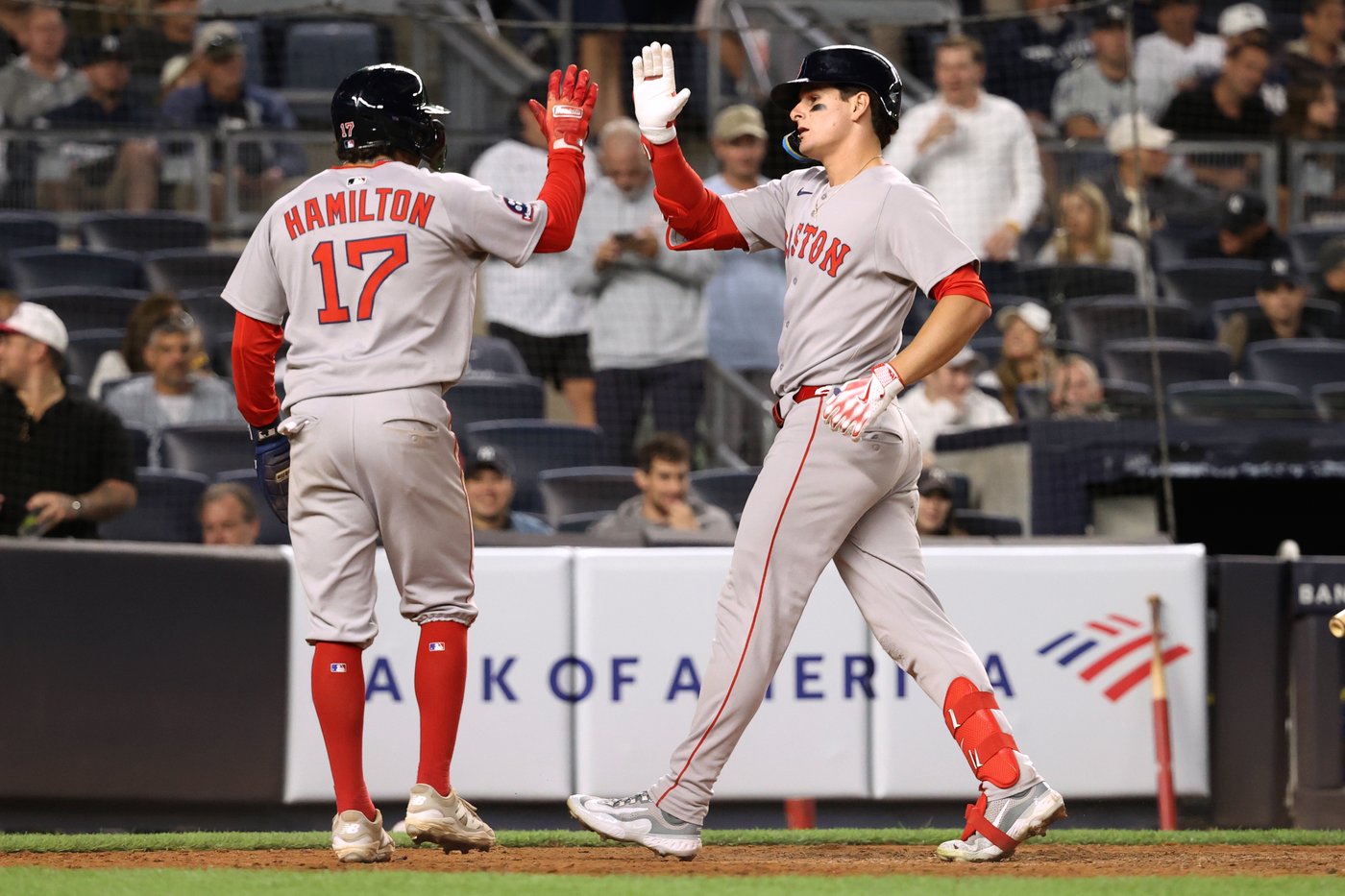 Rookie Roman Anthony homers, drives in 3 in Yankee Stadium debut as Red ...