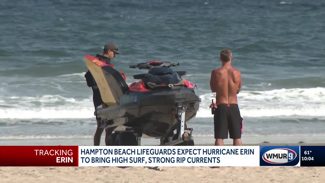 Hampton Beach lifeguards expect Hurricane Erin to bring high surf ...