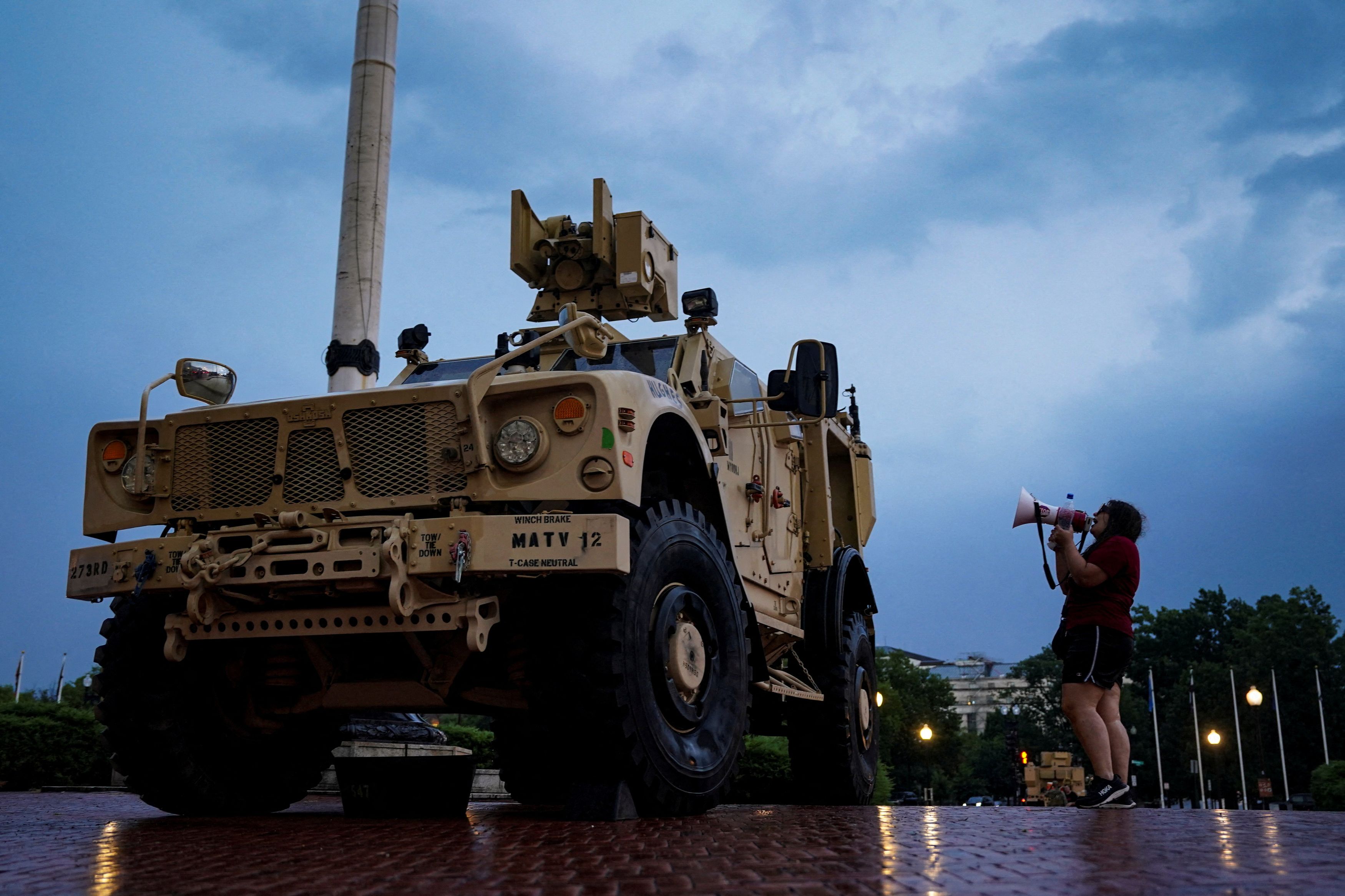 Driver of National Guard vehicle gets red-light ticket after collision