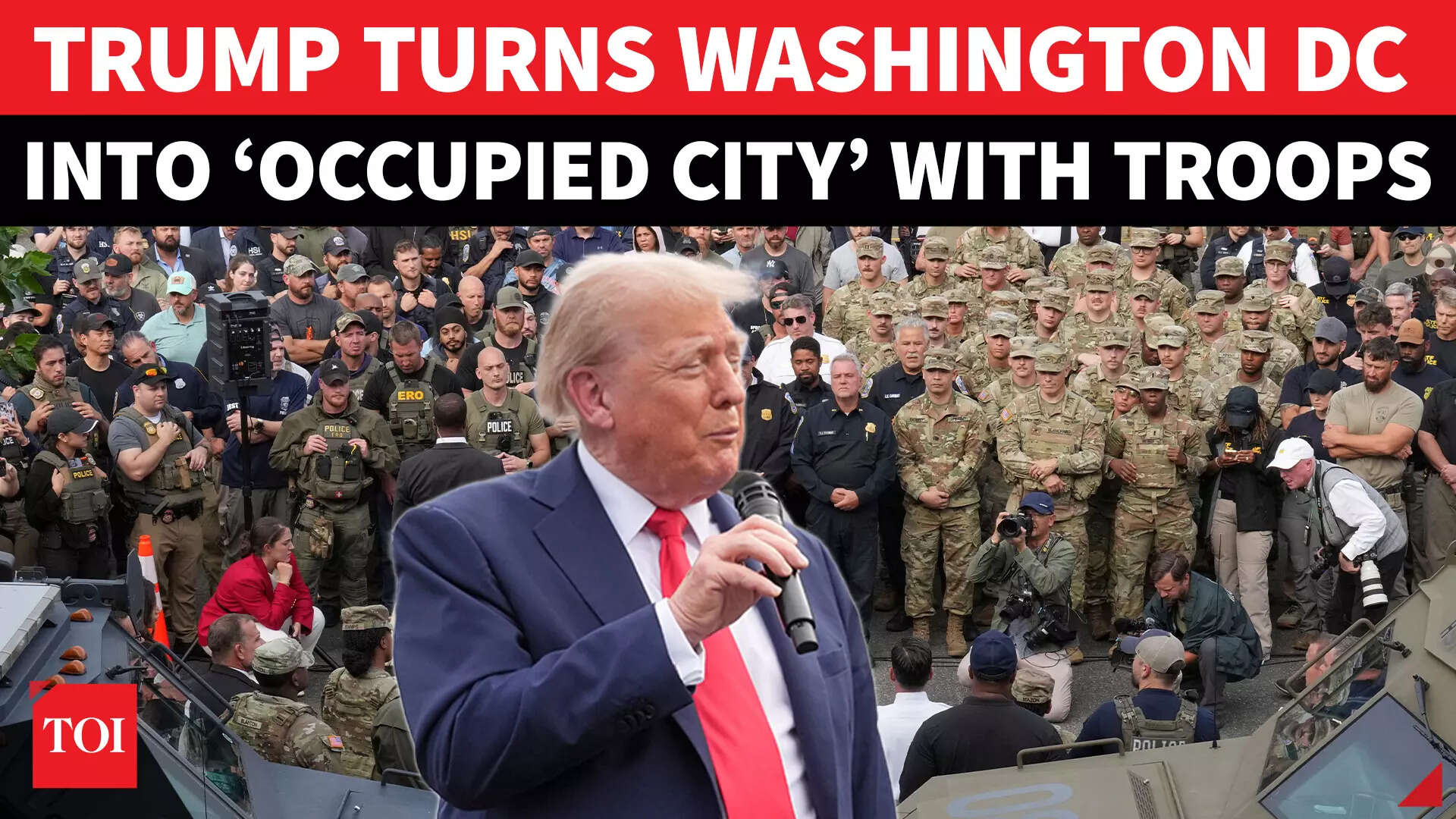 Washington, DC SIEGE: Trump Patrols U.S. Capital; Hands Out Burgers ...