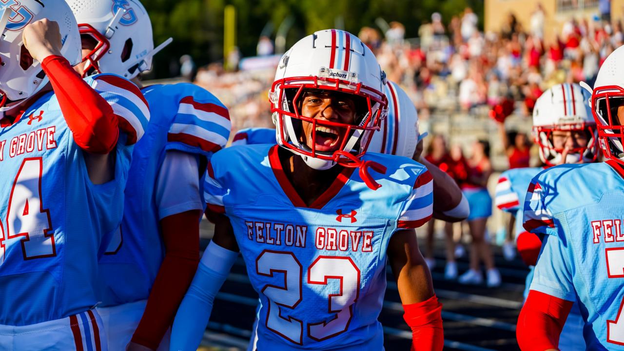 Felton Grove's JV defeats Green Hope in school's first home football game