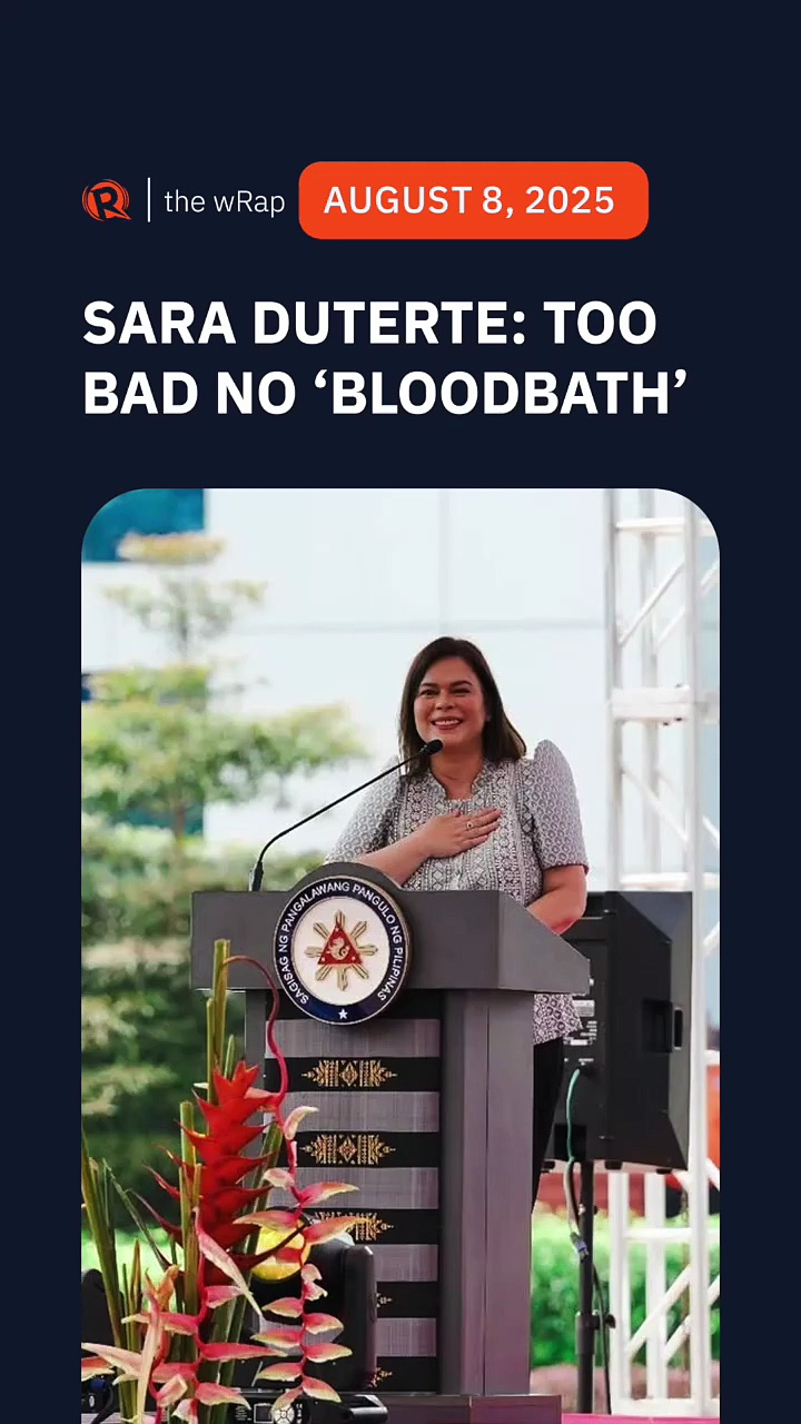 Sara Duterte: Too bad ‘bloodbath’ won’t happen but ready for future ...