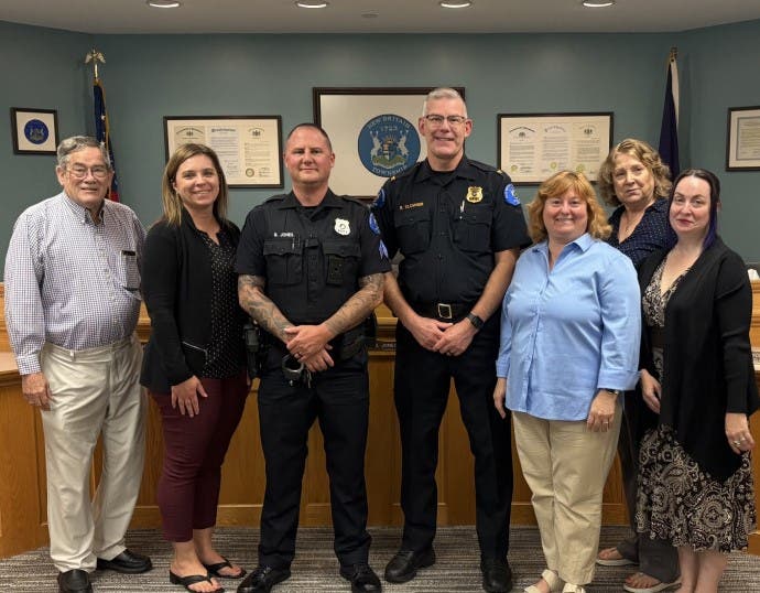 Officer Promoted, New Officer Joins The Force In New Britain Twp.