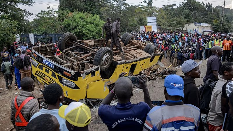 At least 21 killed after bus carrying people back from funeral crashes ...