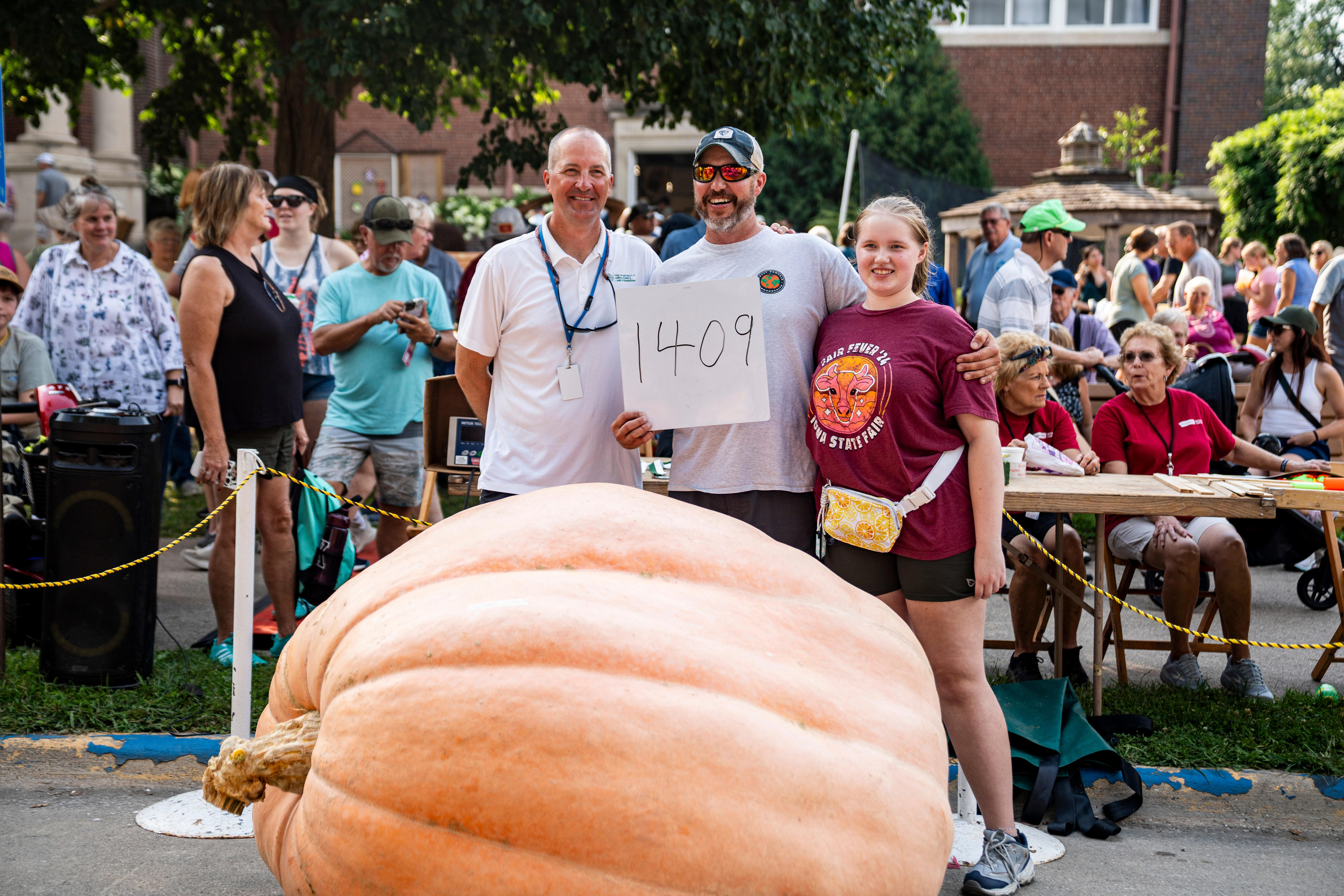 Iowa State Fair crowns new record giant pumpkin. What did it tip the ...