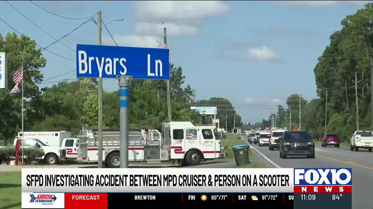Person riding scooter injured after crash with Mobile police cruiser ...
