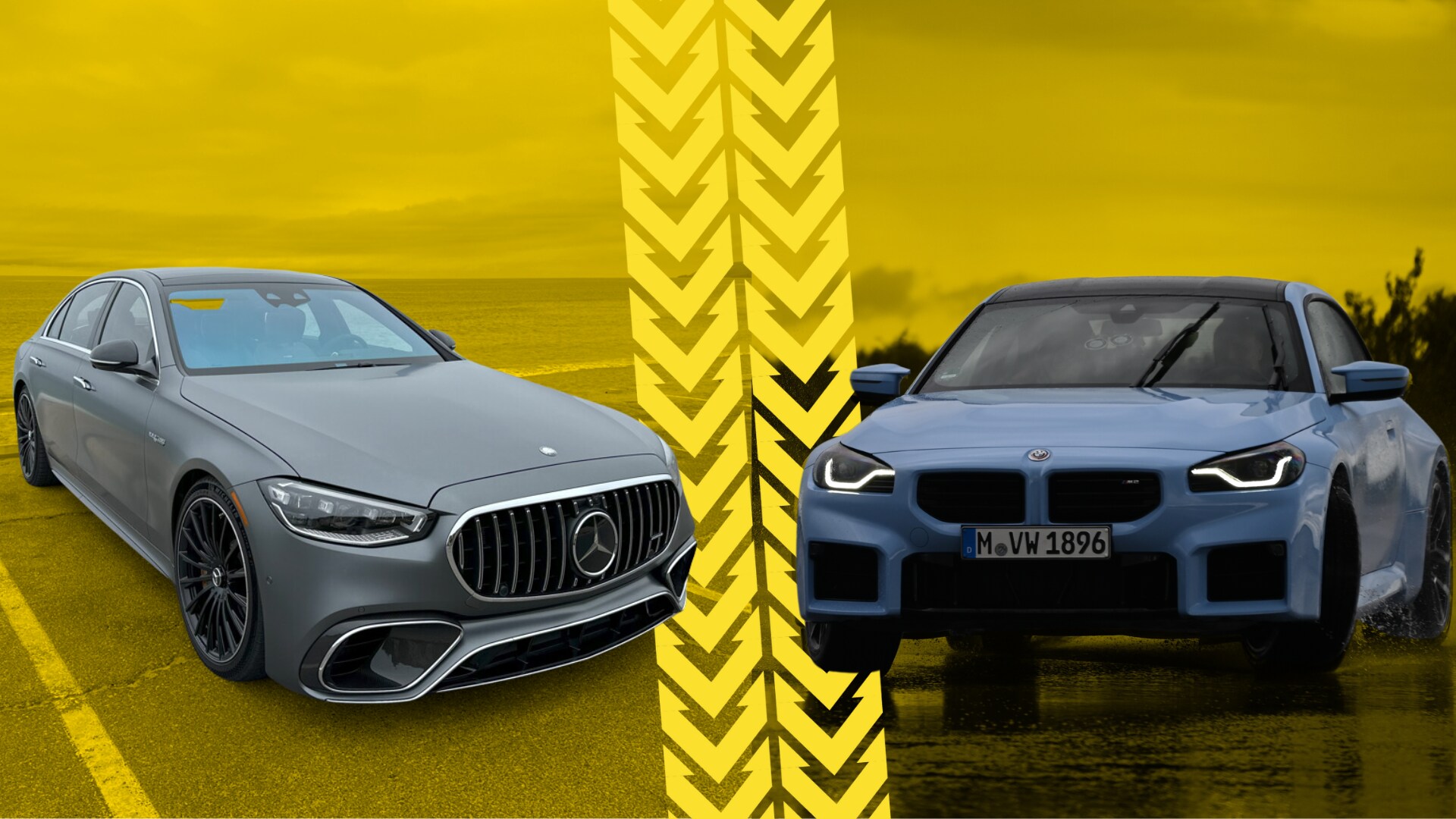 Mercedes-AMG S 63 E Performance vs BMW M2, o luxo encontra a potência bruta