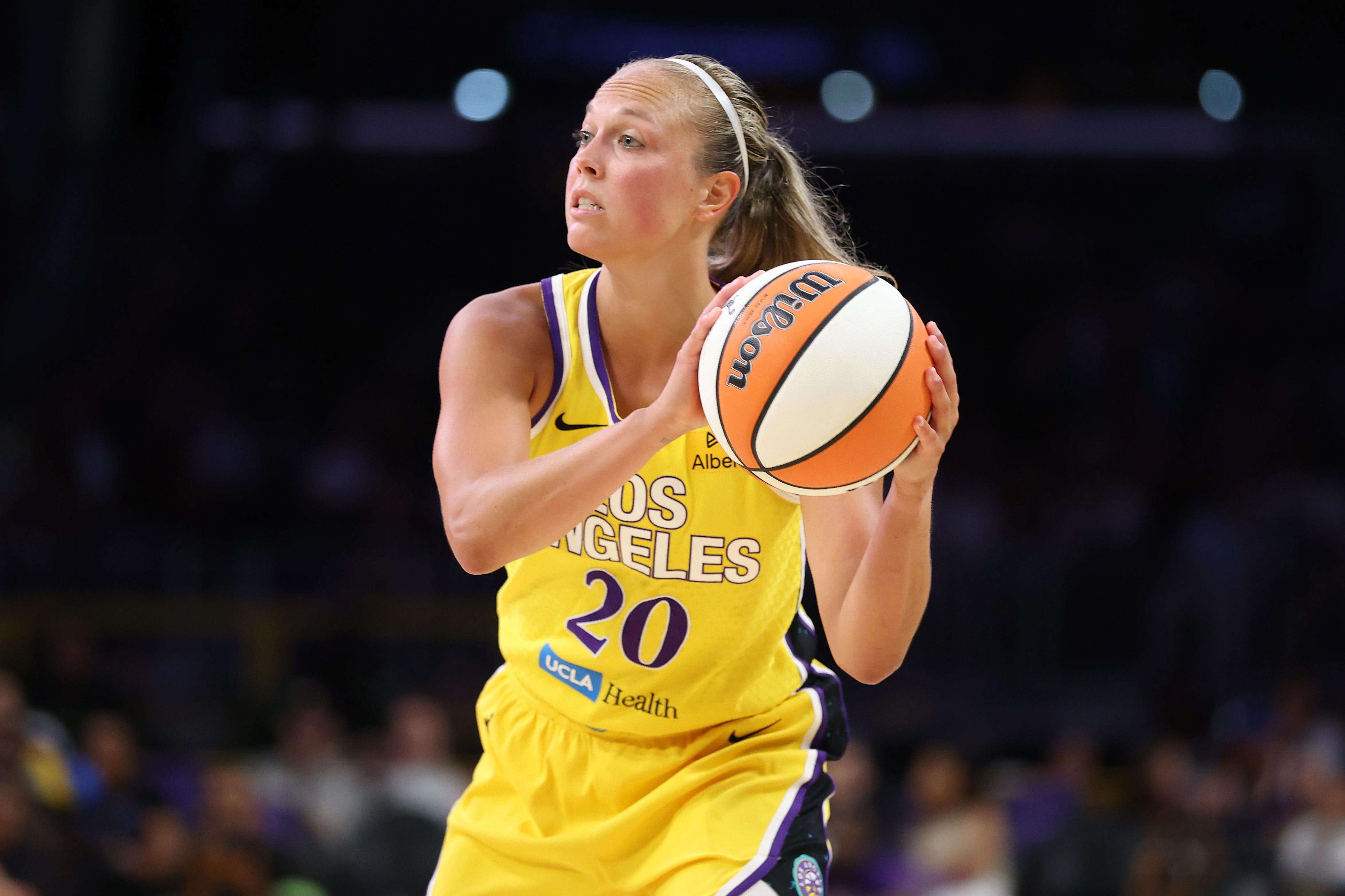Best of Los Angeles Sparks point guard Julie Allemand in images