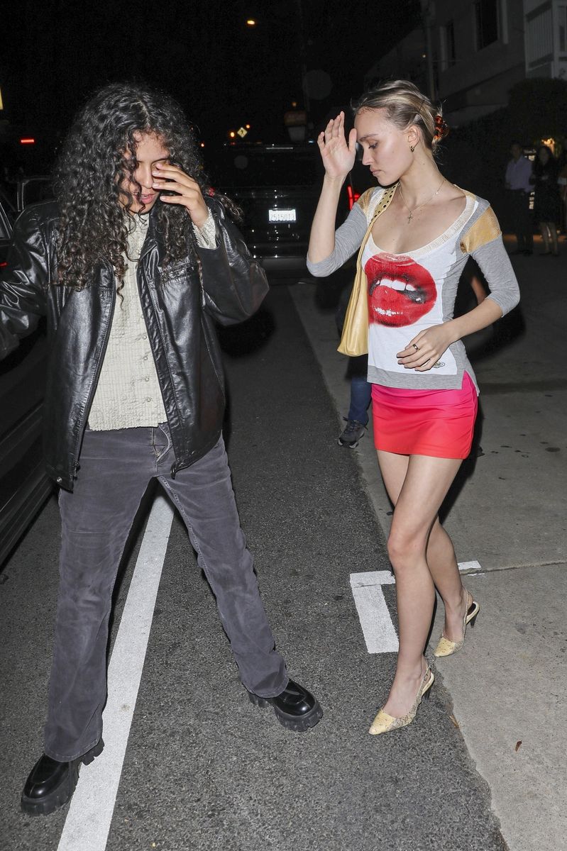 Lily Rose-Depp poses in sheer minidress with her girlfriend 070 Shake: Inside their low-key romance