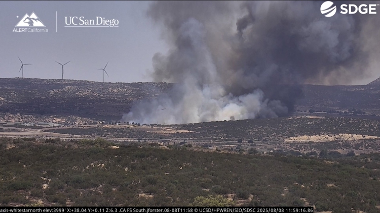 Fire crews battled brush fire in Boulevard near Interstate 8 ...
