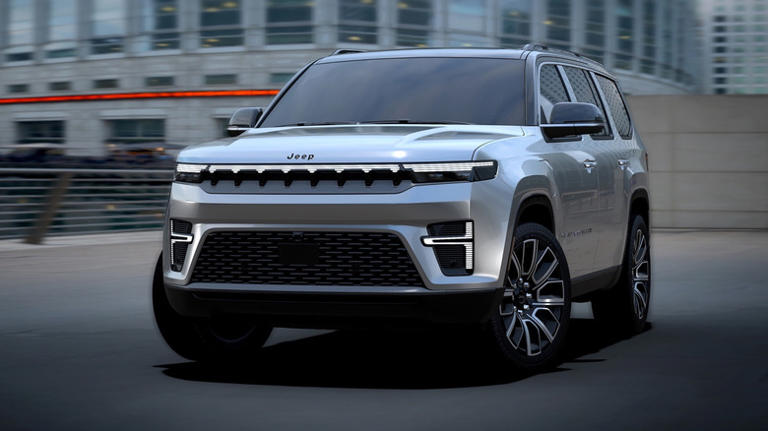 Facelifted Jeep Grand Wagoneer Teased With Illuminated Face And Range ...