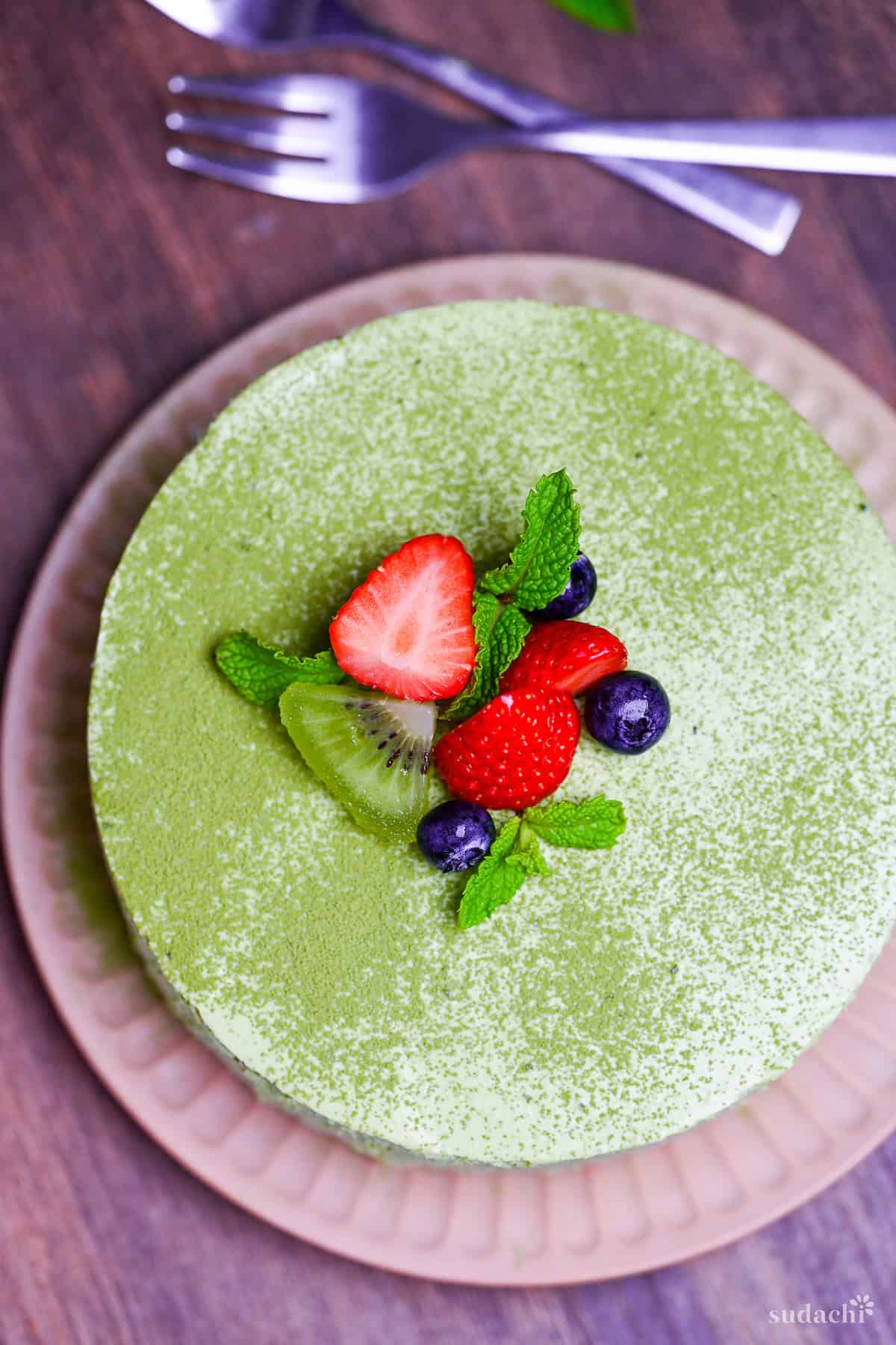 Matcha Rare Cheesecake (no bake)