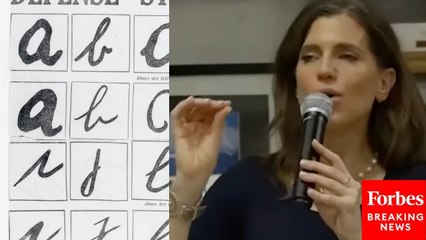 'We've Got To Bring Cursive Back!': Mace Claims Writing In Cursive ...