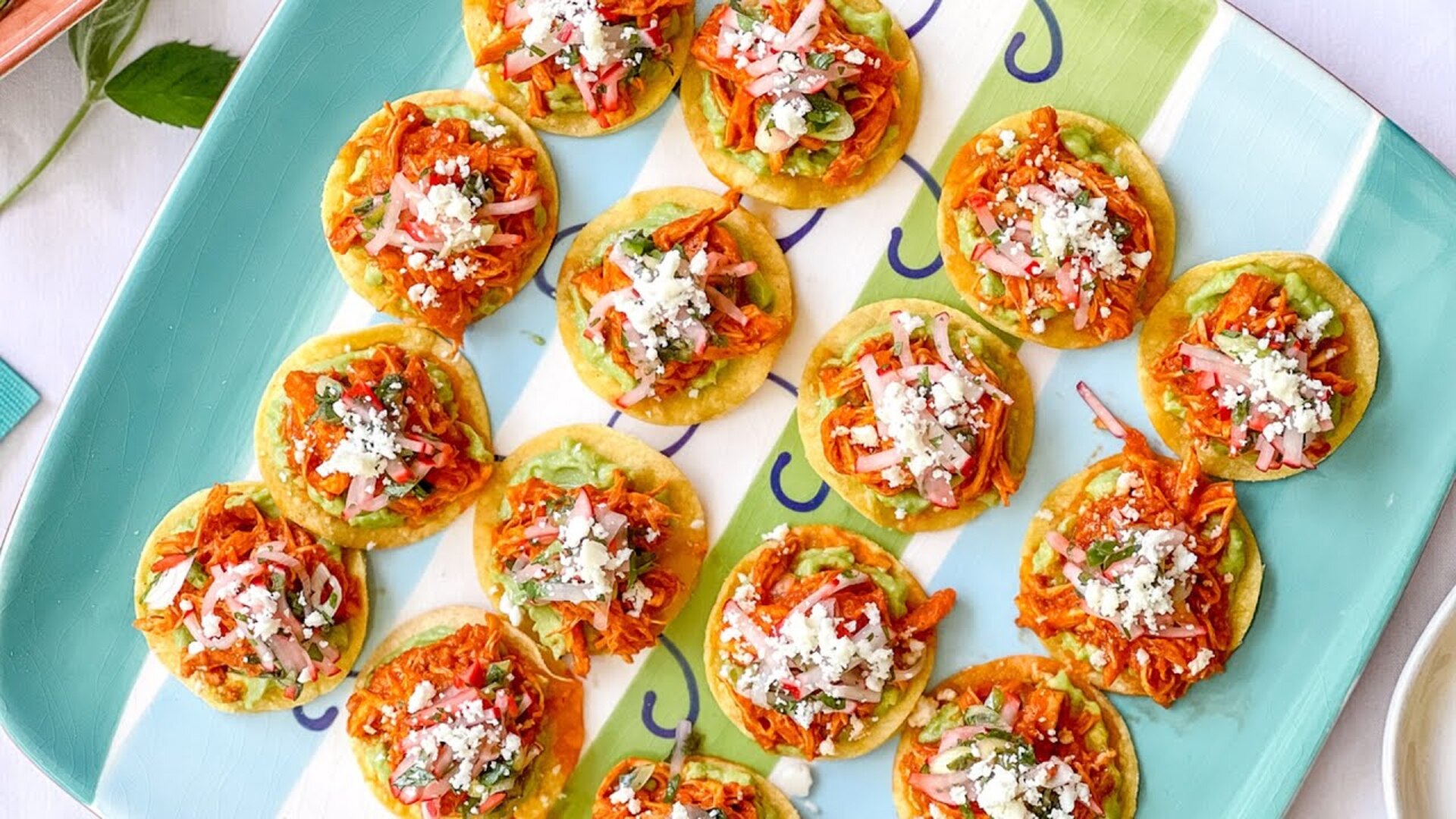 Tinga Chicken Mini Tostadas Recipe