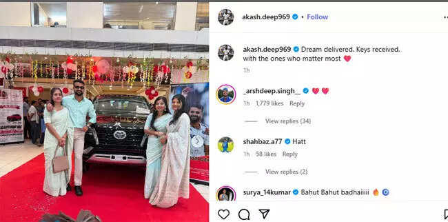 After England heroics, Akash Deep's big day off the field: Buys dream car