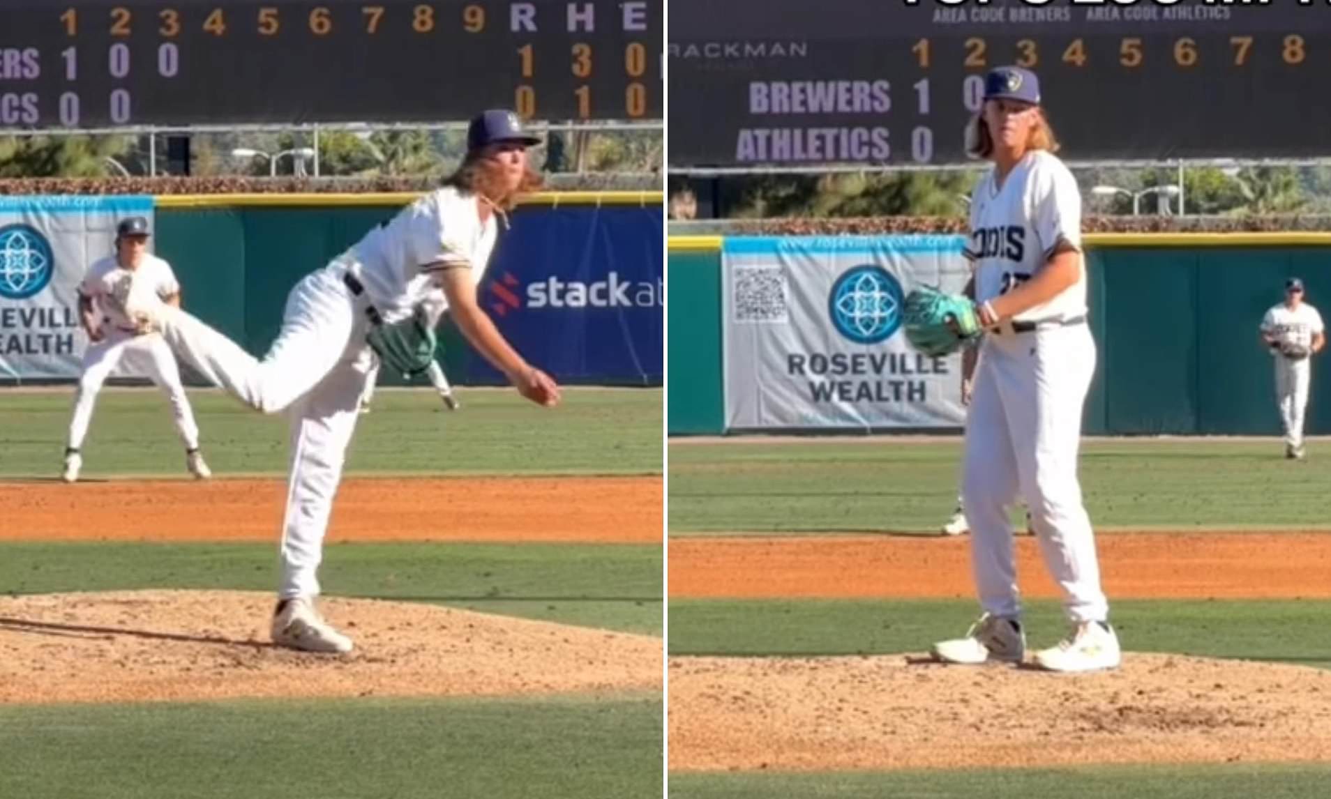Baseball fans go crazy after 16-year-old with perfect name throws ...