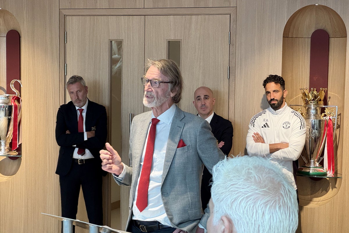 Sir Jim Ratcliffe unveils £50m revamp of Man United training ground ...