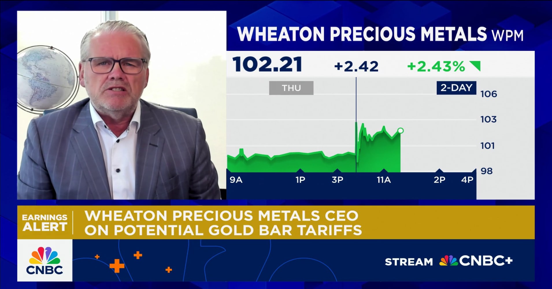 Wheaton Precious Metals CEO on potential gold tariffs: Will create ...