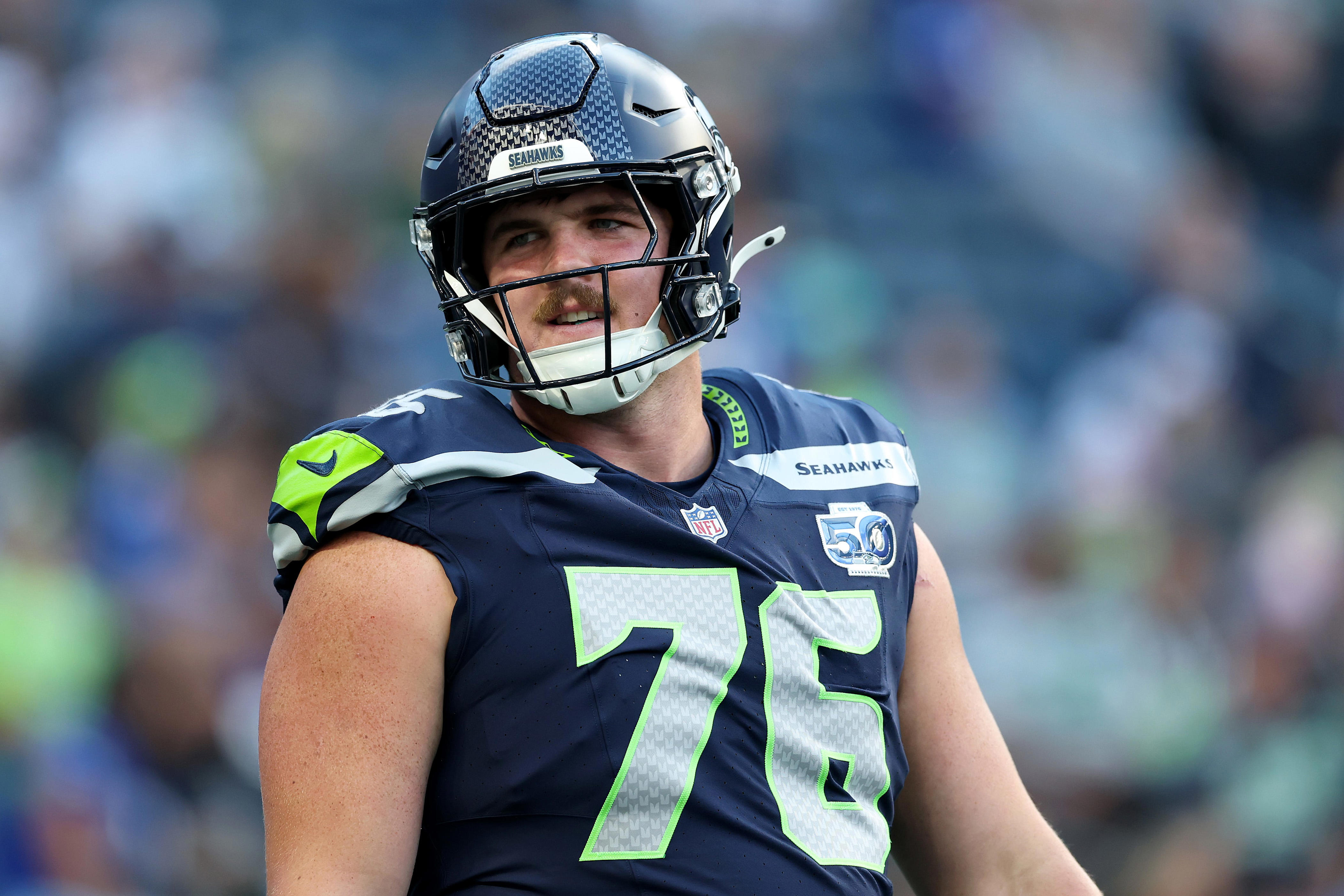 Seahawks rookie LG Grey Zabel is shattering a pre-draft narrative