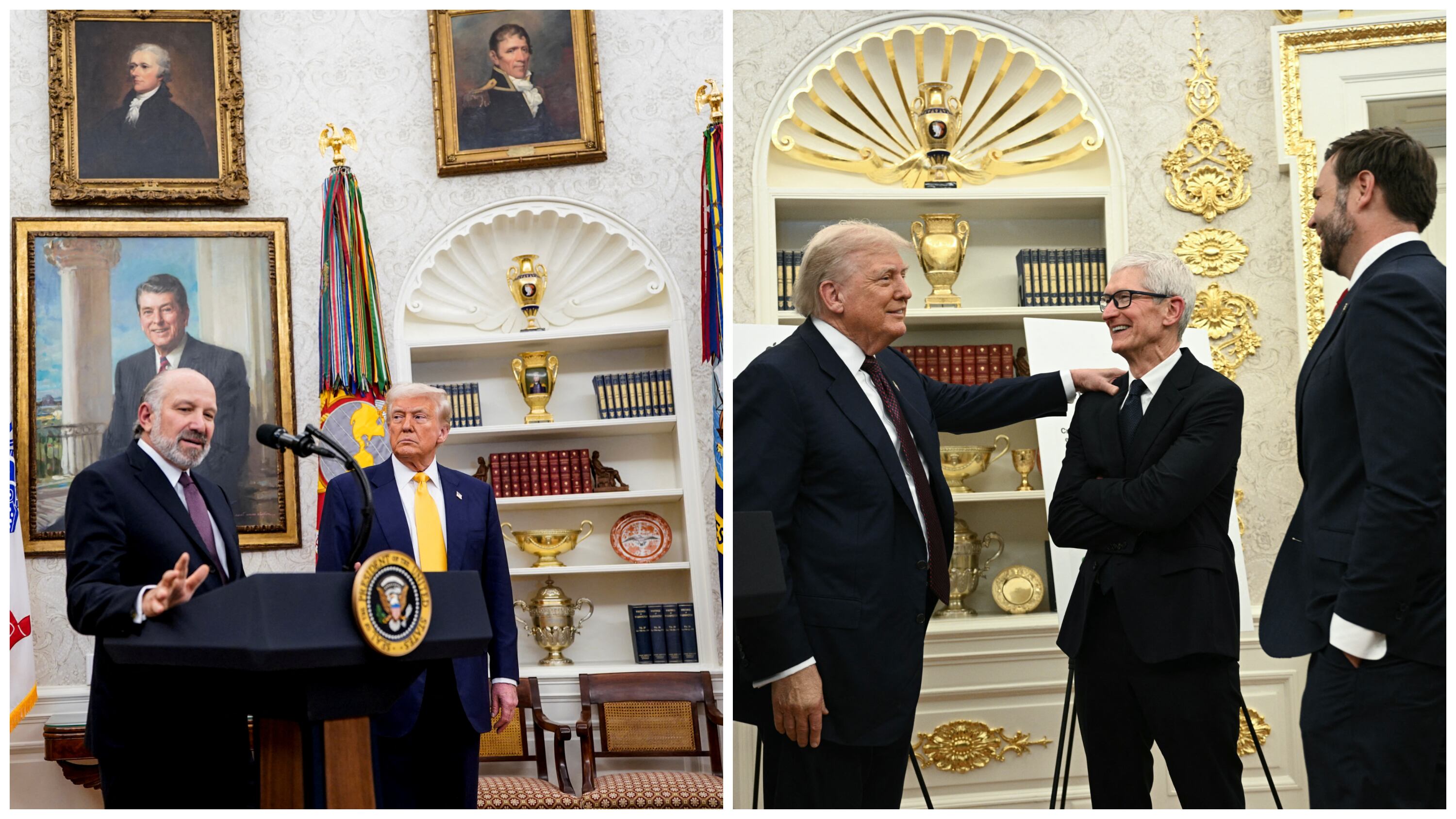 Jon Stewart Blings Up Desk in Devastating Dig on Trump’s Oval Office