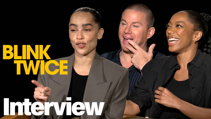 'Blink Twice' Interviews with Zoë Kravitz, Channing Tatum, Naomi Ackie ...
