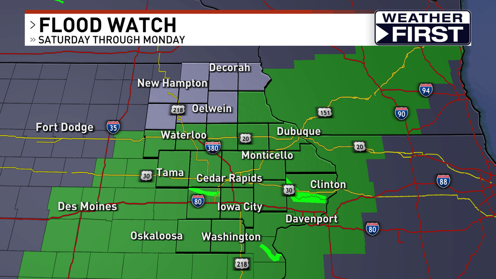 Flash flooding, river flooding concerns as heavy rain falls Saturday ...