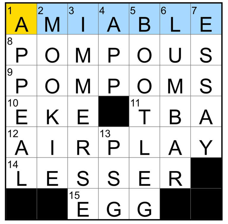 Today's NYT Mini Crossword Answers for Saturday, Aug. 9