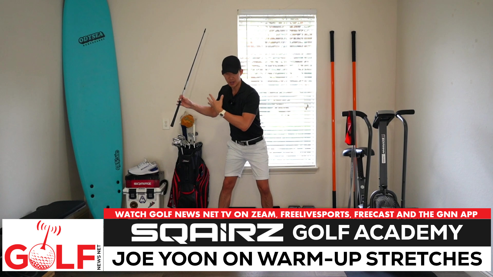 Joe Yoon gives golfers a great warm-up stretching routine