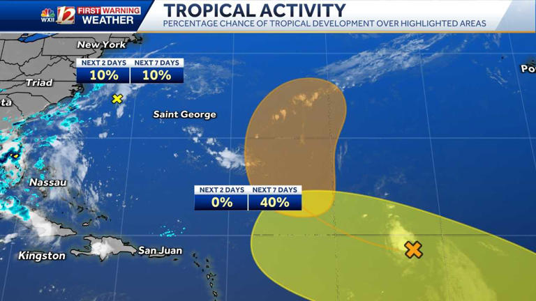 Tropical Storm Erin forms in the Atlantic; tracking tropical waves
