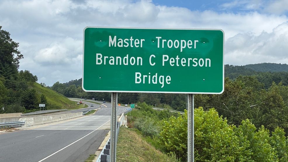 Bridge on U.S. 19E dedicated to late state trooper Brandon C. Peterson