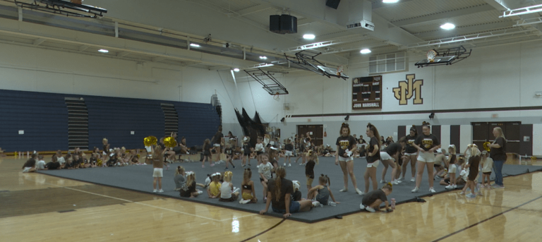 Nearly 200 young students attend annual West Virginia high school cheer camp