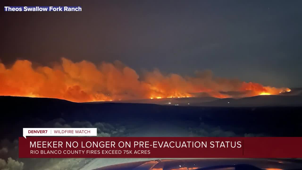Colorado wildfires: Meeker no longer on pre-evacuation status as Lee ...