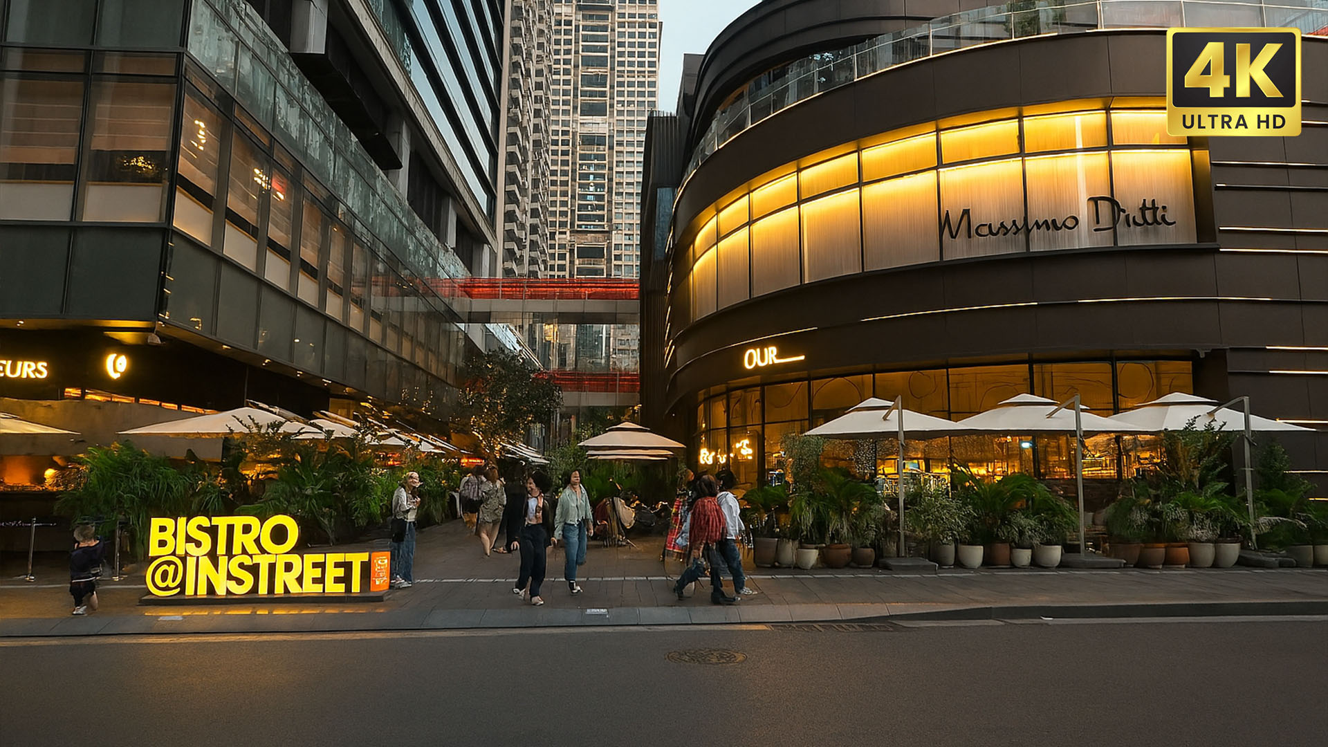 Walking in the city at night – Shenzhen, China 4K