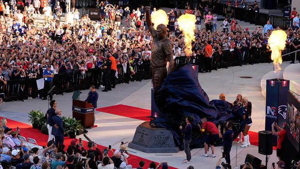 Tom Brady statue unveiled by New England Patriots outside Gillette Stadium