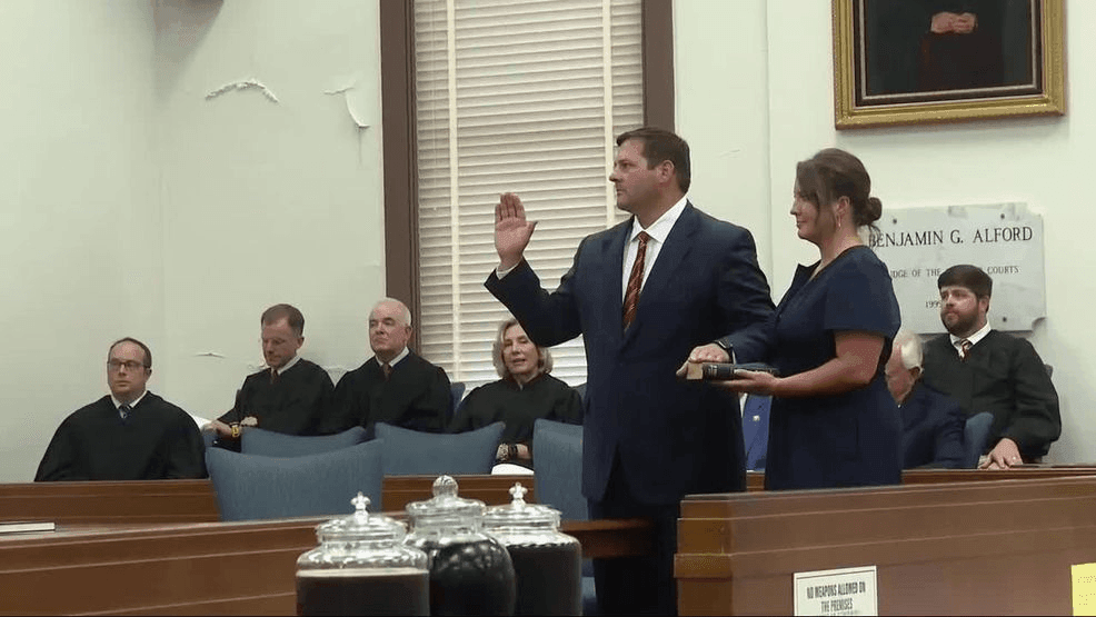 Matthew Wareham sworn in as new district attorney for Craven, Pamlico ...