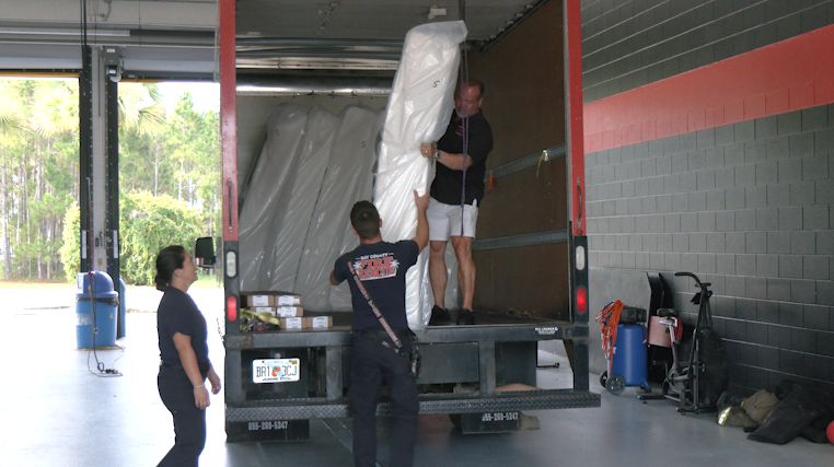 First responders of Bay County receive mattress donations from the ...